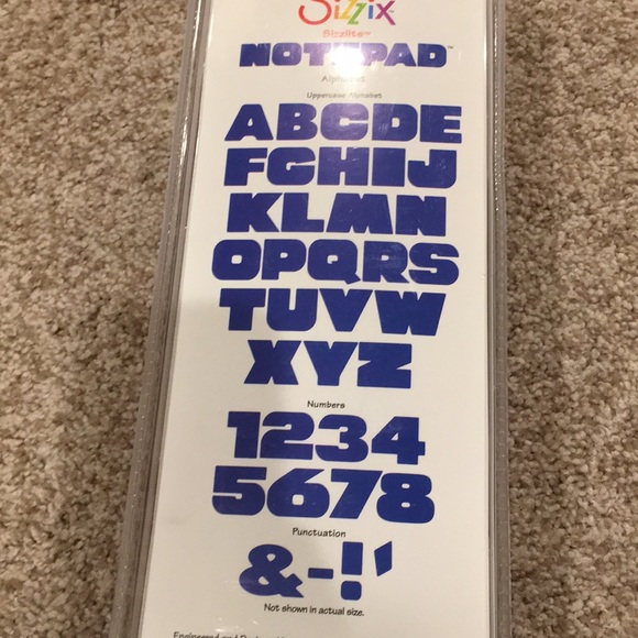 Sizzix | Office | New Sizzix Sizzlits Alphabet Die Cut Set | Poshmark